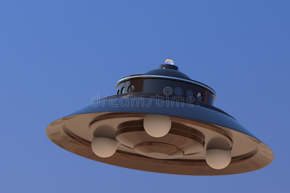 UFO seen by George Adamski editorial stock image. Illustration of ...