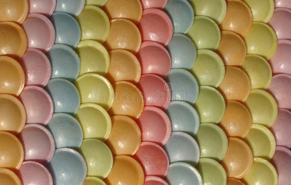 Ufo Shaped Candy Sweet in Different Colors Stock Photo - Image of ...