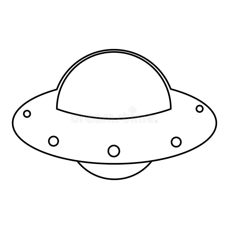 UFO Alien Spaceship Cartoon Stock Vector - Illustration of scientific ...