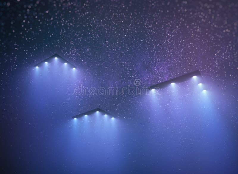 UFO Triangular Unidentified Flying Object Stock Illustration ...