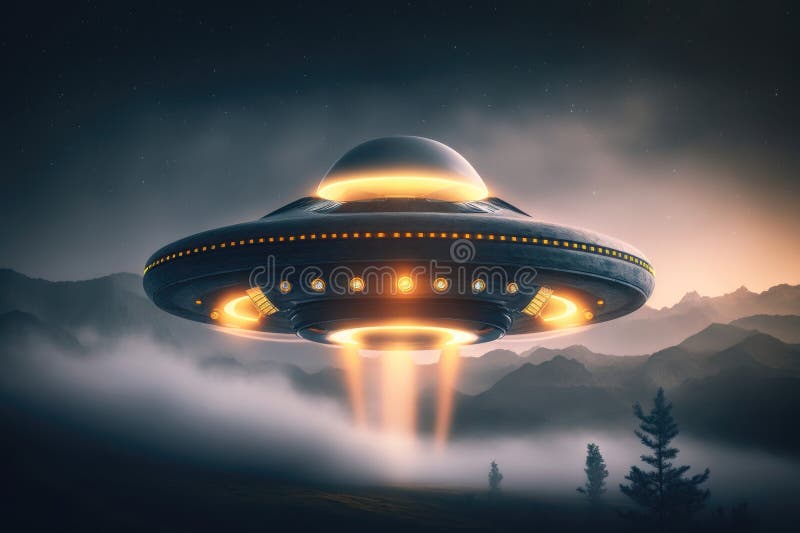 UFO Unidentified Flying Object. AI Generated Stock Illustration ... UFO Unidentified Flying Object. AI Generated Stock Illustration ...