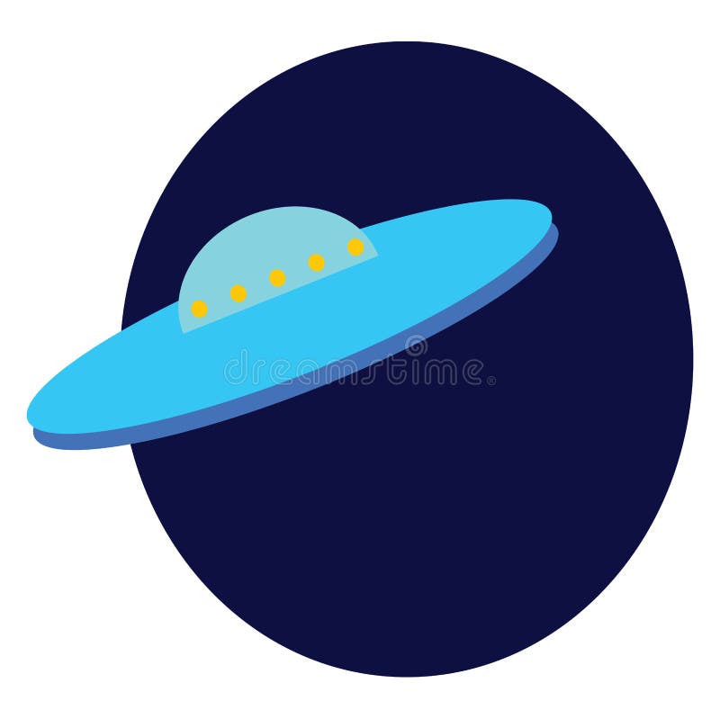 A UFO Vector or Color Illustration Stock Vector - Illustration of ...