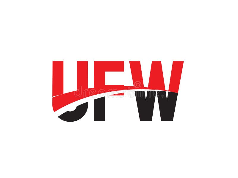 UFW Letter Initial Logo Design Vector Illustration Stock Photo - Image ...