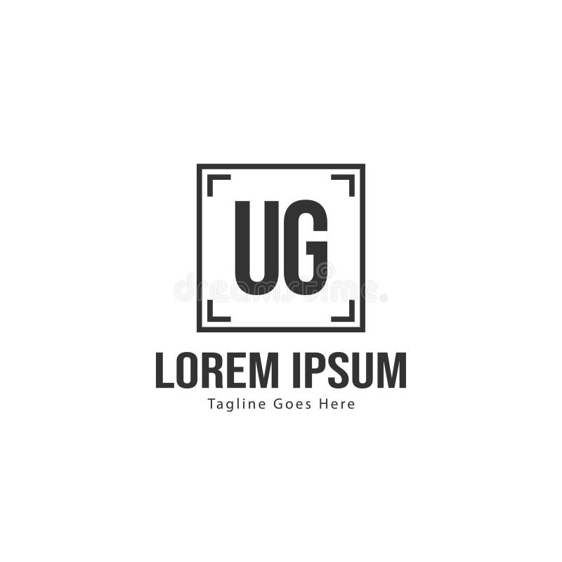 UG Letter Logo Design. Creative Modern UG Letters Icon Illustration ...