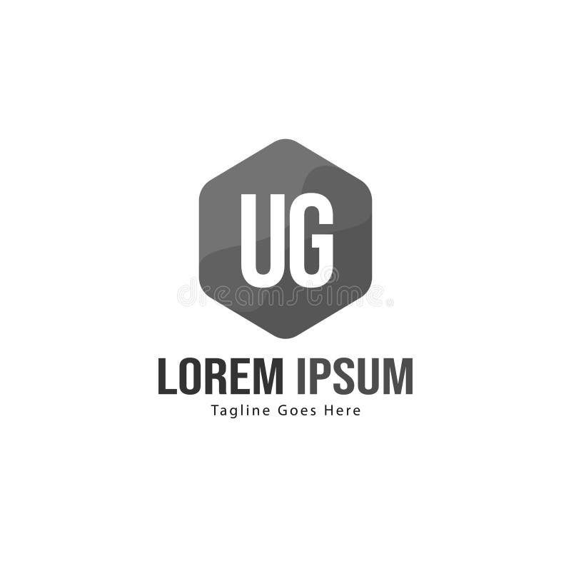 UG Letter Logo Design. Creative Modern UG Letters Icon Illustration ...