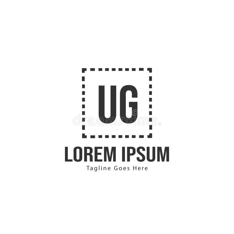 UG Letter Logo Design. Creative Modern UG Letters Icon Illustration ...