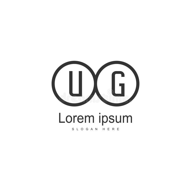 UG Letter Logo Design. Creative Modern UG Letters Icon Illustration ...