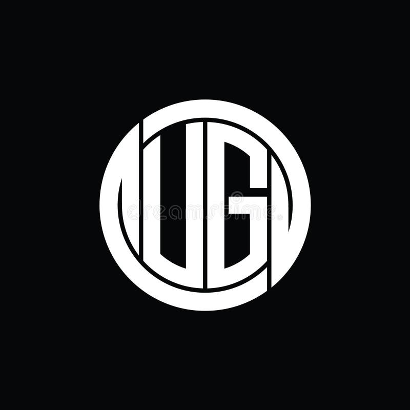 UG Logo Monogram Shield Inside Circle Shape Vector Images Design ...
