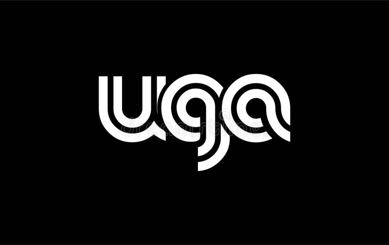 UGA Creative Unique Modern Letter Logo Design Stock Vector ...