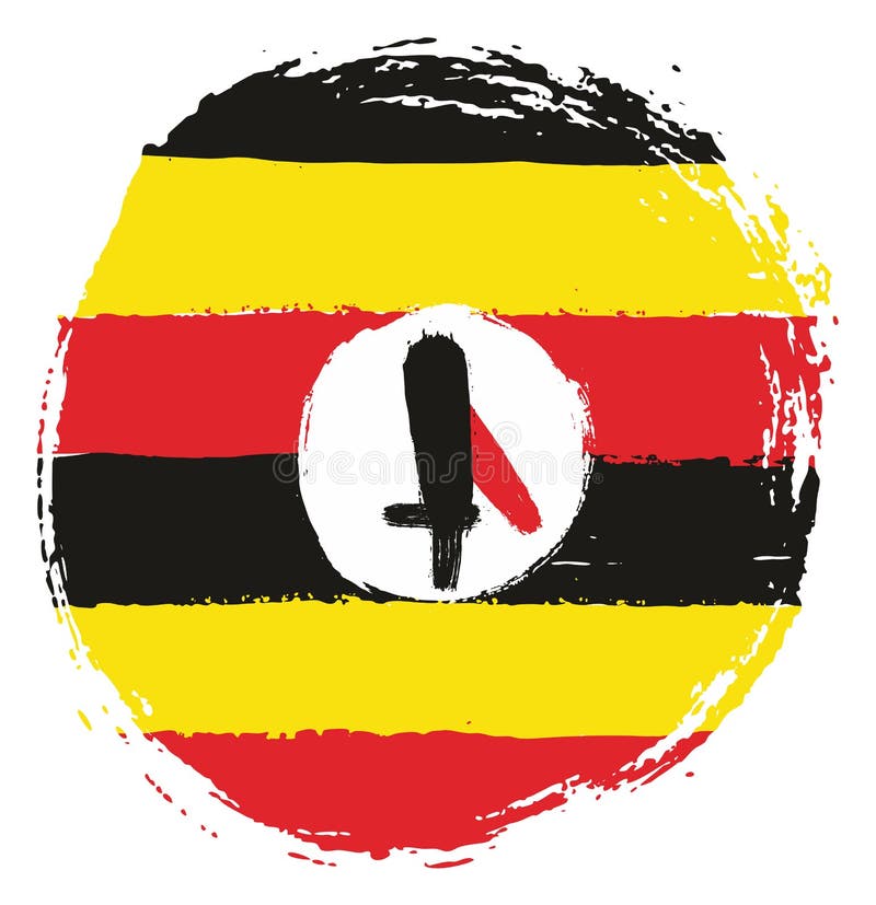 Uganda Circle Flag Vector Hand Painted with Rounded Brush Stock Vector ... Uganda Circle Flag Vector Hand Painted with Rounded Brush Stock Vector ...