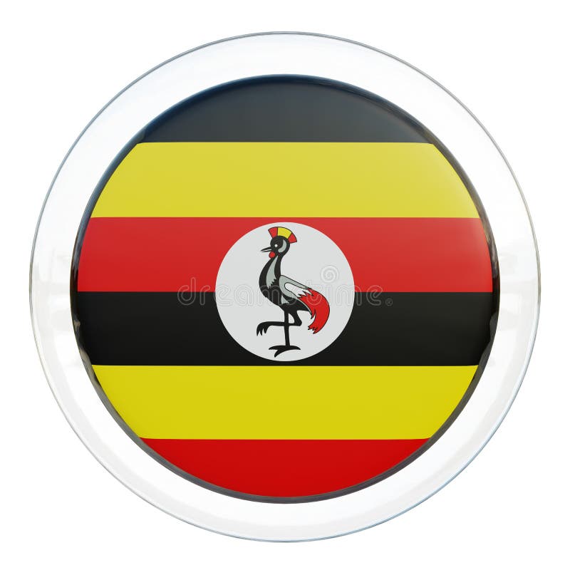 Uganda 3D flag stock illustration. Illustration of banner - 255015258