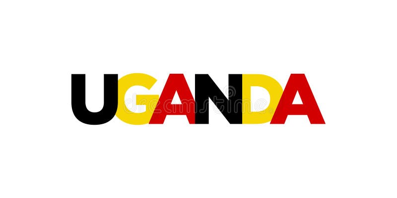 Uganda Emblem. the Design Features a Geometric Style, Vector ...