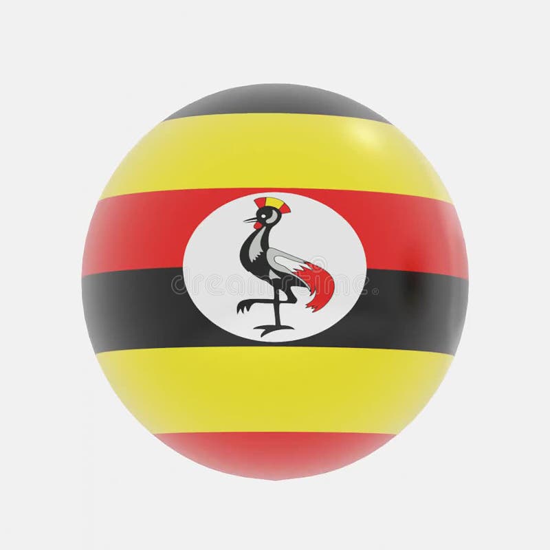 Uganda Flag Icon or Symbols Stock Illustration - Illustration of ...