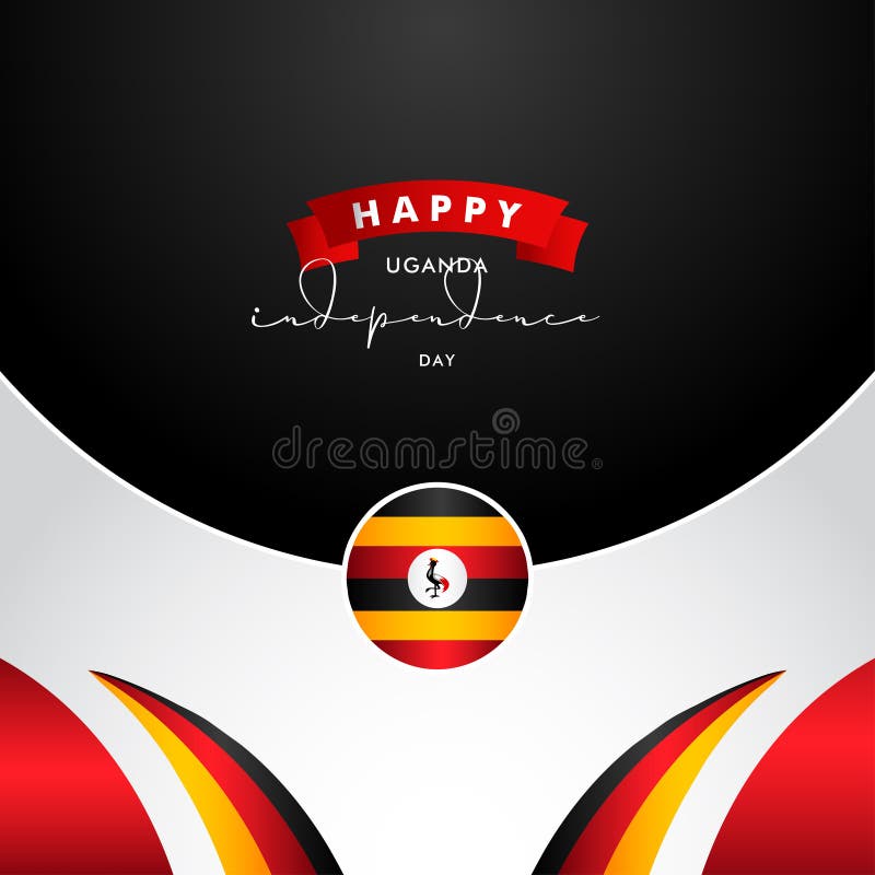 Uganda Independence Day Vector Design Illustration for Celebrate Moment ...