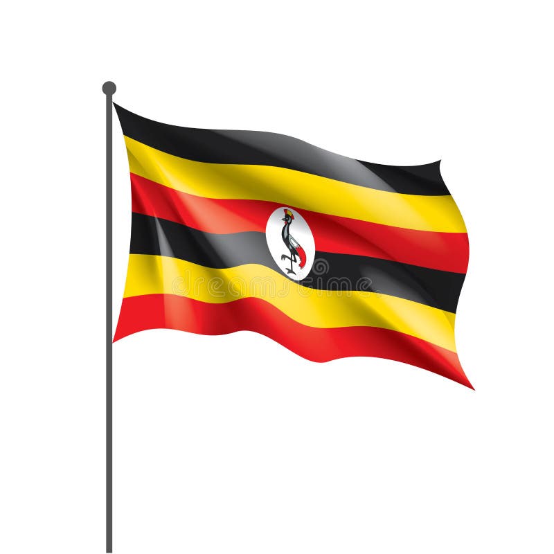 Uganda Flag, Vector Illustration on a White Background Stock Vector ...