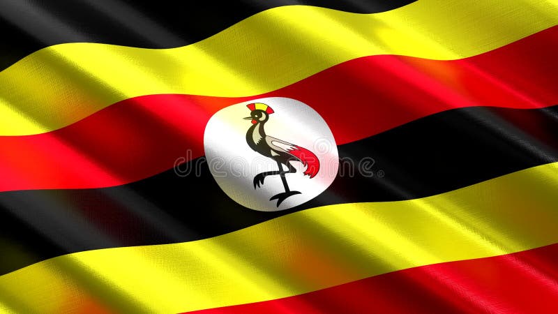 Uganda - Waving Flag - 3D 4k Animation Stock Footage - Video of ...