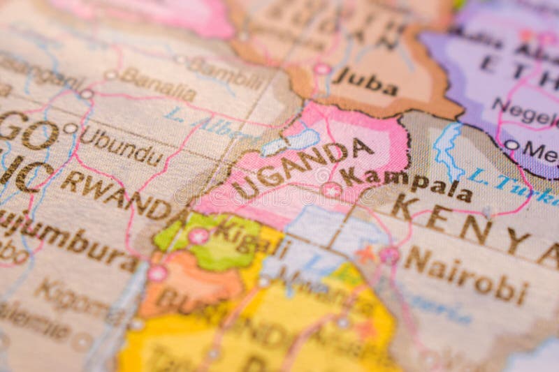 Uganda World Map Geo Political Map Stock Photos - Free & Royalty-Free ...