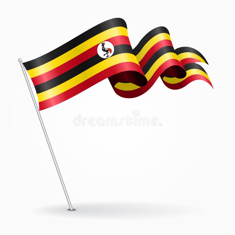 Vector Vlag Oeganda vector illustratie. Illustration of reis - 5248811