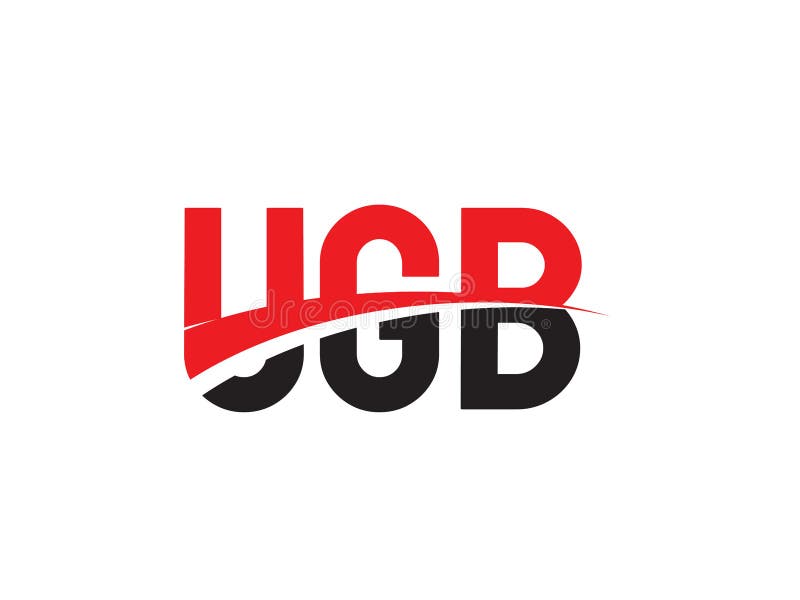 UGB Letter Initial Logo Design Vector Illustration Stock Image - Image ...