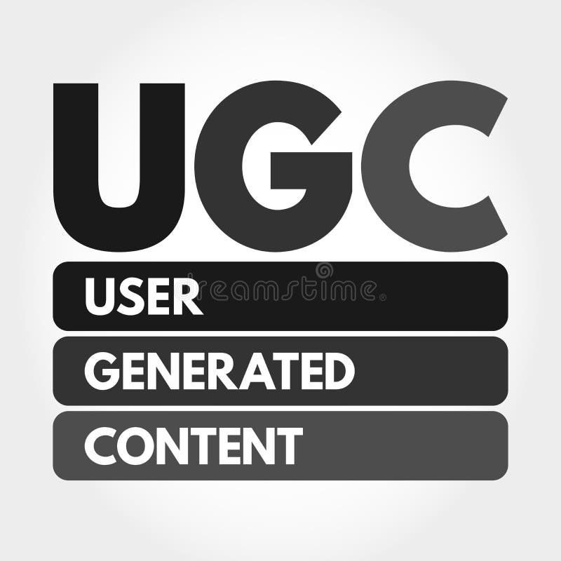 UGC - User Generated Content Acronym Concept Stock Illustration ...