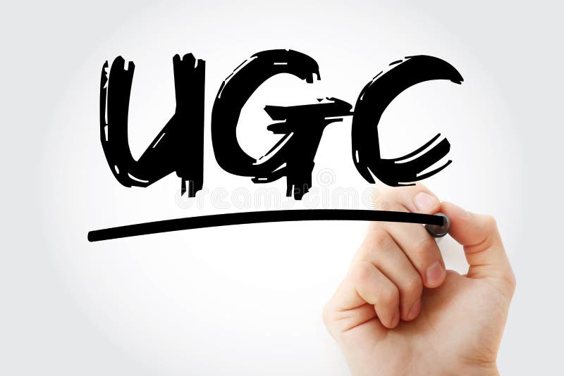UGC - User Generated Content Acronym with Marker, Concept Background ...