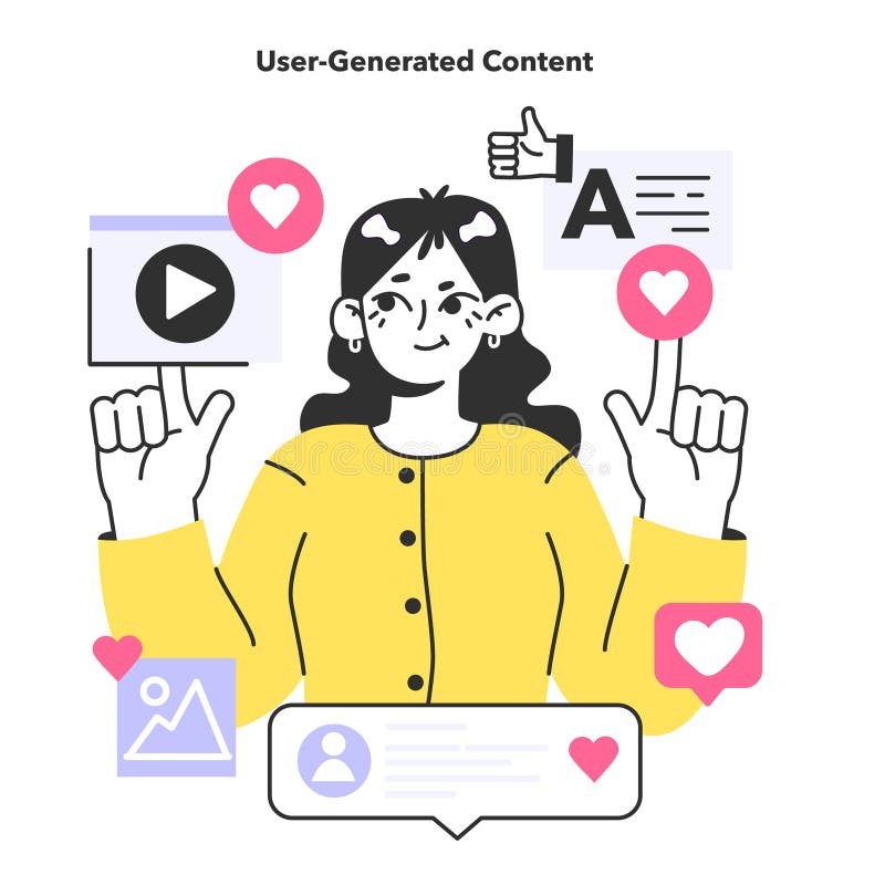 UGC or User Generated Content. Content Marketing Stock Vector ...