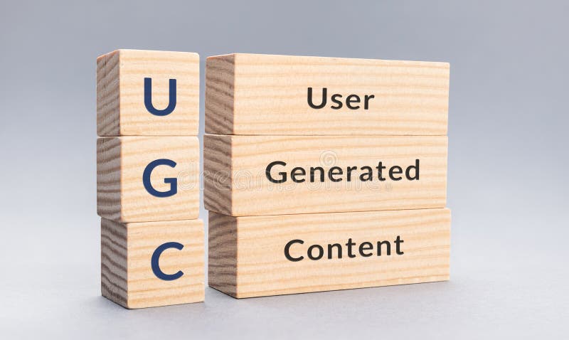UGC User Generated Content Text on Wooden Blocks Stock Photo - Image of ...