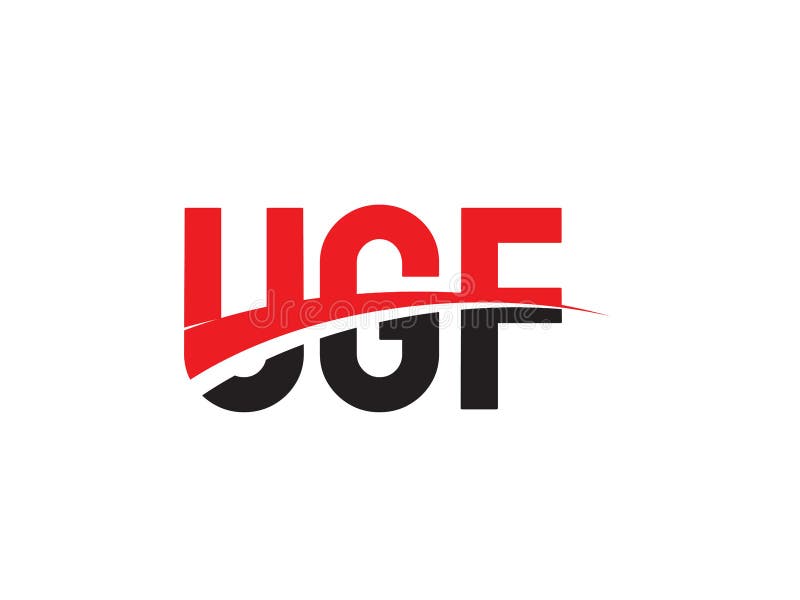 UGF Letter Initial Logo Design Vector Illustration Stock Image - Image ...