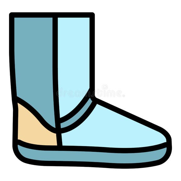 Ugg Boot Icon Color Outline Vector Stock Vector - Illustration of ...