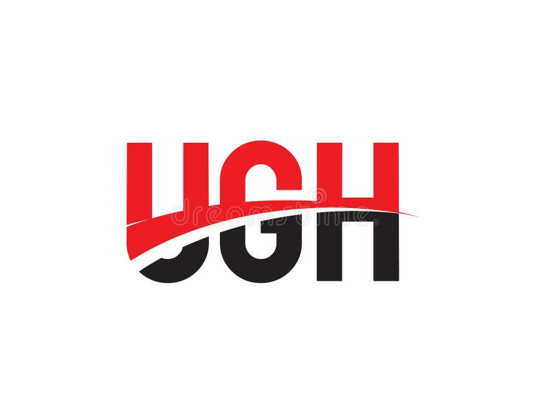 UGH Letter Initial Logo Design Vector Illustration Stock Photo - Image ...
