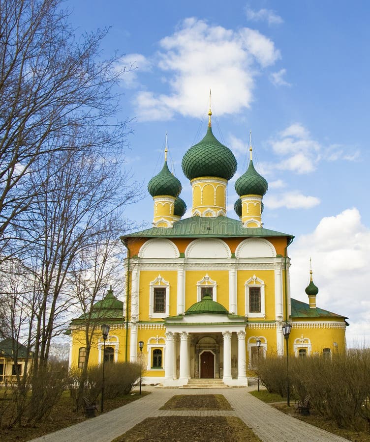 Uglich, Russia, Monastery of St. Alexey Stock Image - Image of town ...