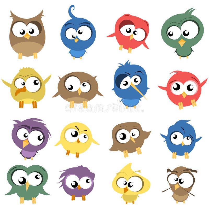 Ugly Birds stock vector. Illustration of design, stork - 21523241