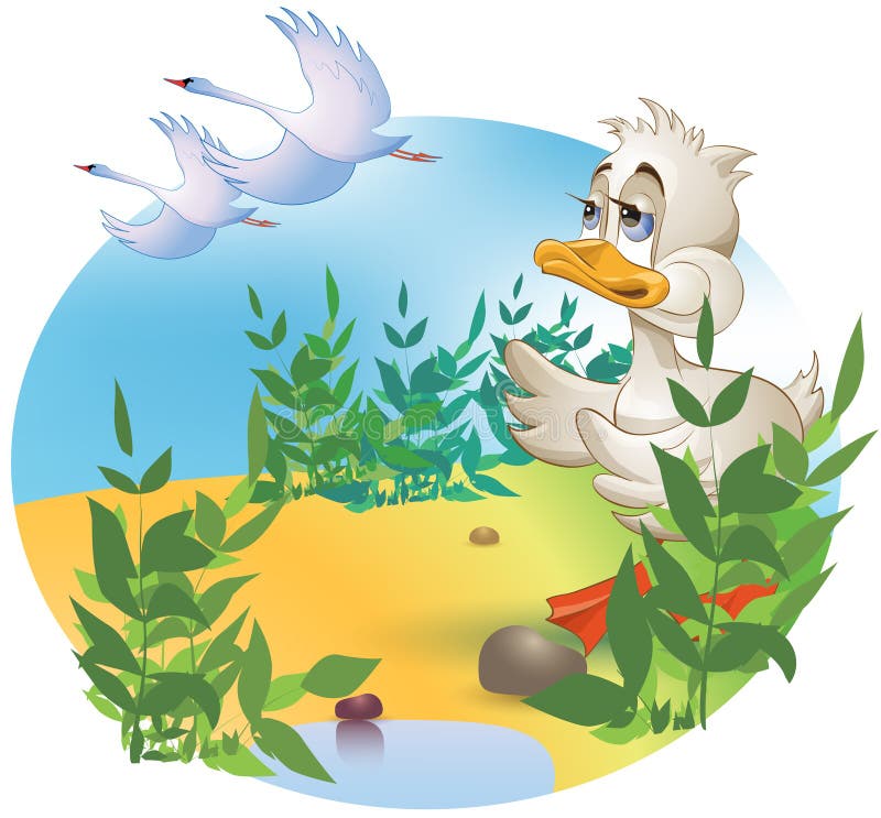 The Ugly Duckling stock vector. Illustration of farm - 50535025
