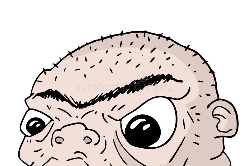 Ugly expression draw stock vector. Illustration of ugly - 153501170