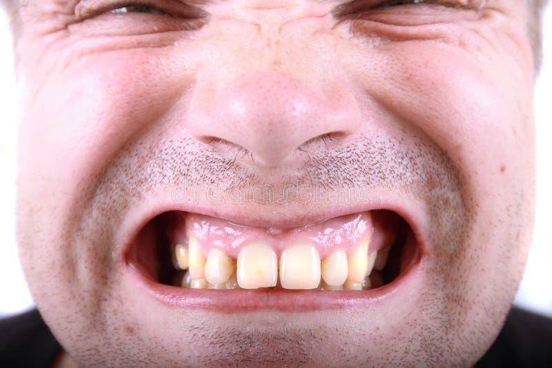 Ugly face of scary man stock image. Image of furious, scaring - 9184773