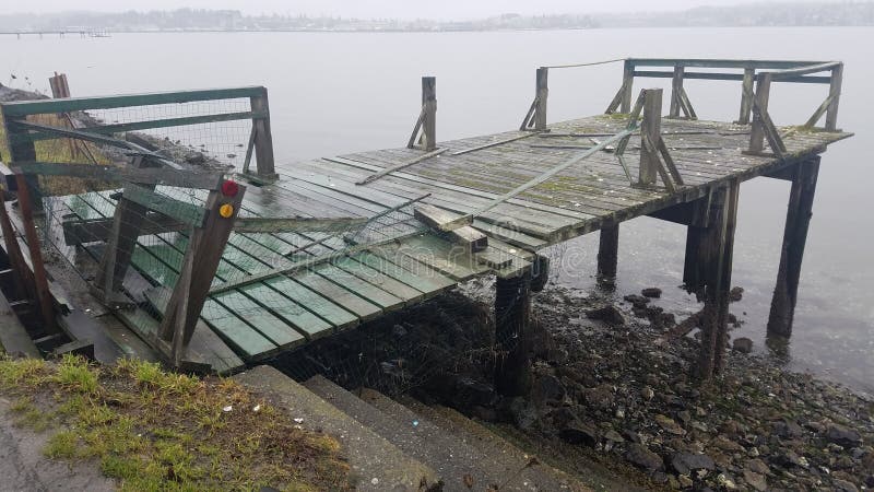 Dilapidated Dock on Reed Lake in Northern Manitoba Stock Image - Image ...