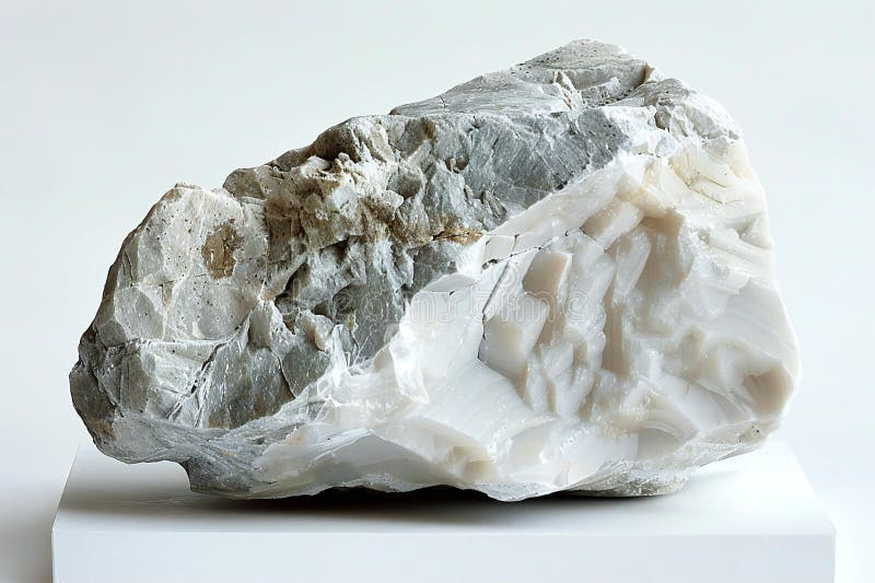 An Ugly Rock Sitting on a White Flat Surface, High Quality, High ...