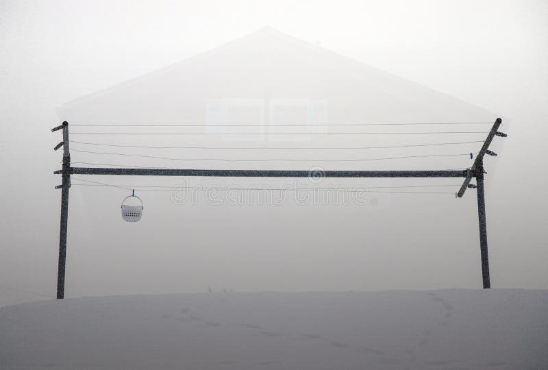 Ugly snowy day stock photo. Image of scene, cold, snowfall - 109145034