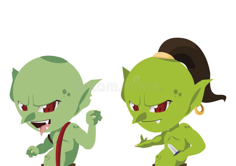 Ugly Trolls Magic Characters Stock Illustration - Illustration of ogres ...