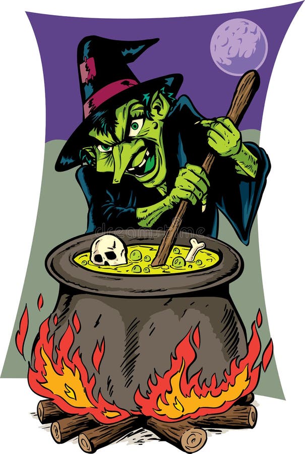 Witch Stirring Stock Illustrations – 531 Witch Stirring Stock ...