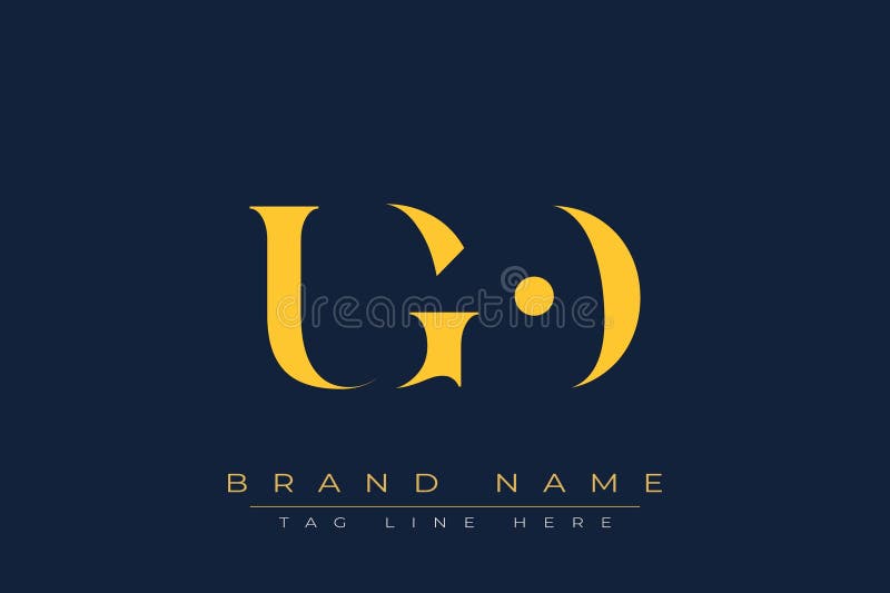 UGO Abstract Letter Logo Design Stock Vector - Illustration of business ...
