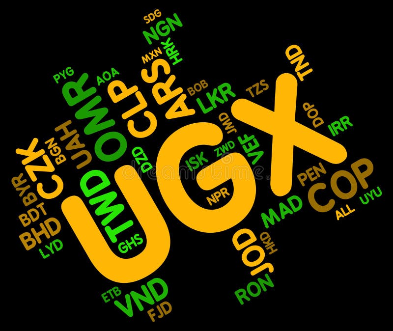 Ugx Currency Indicates Forex Trading and Banknote Stock Illustration ...