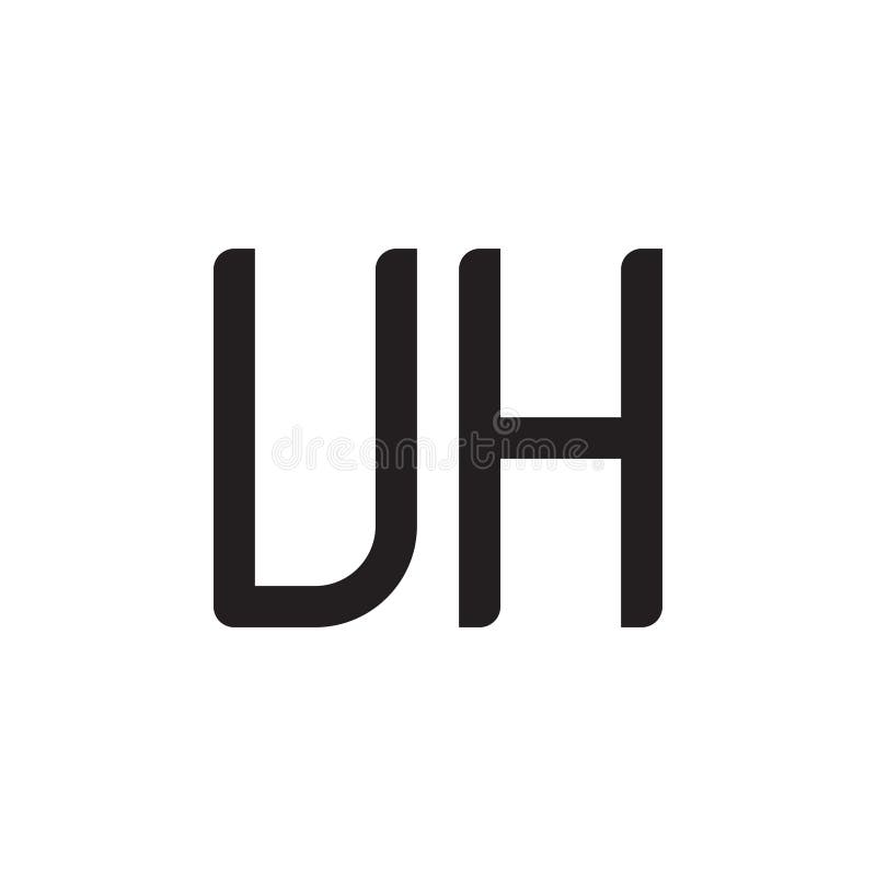 Uh Initial Letter Vector Logo Icon Stock Vector - Illustration of ...