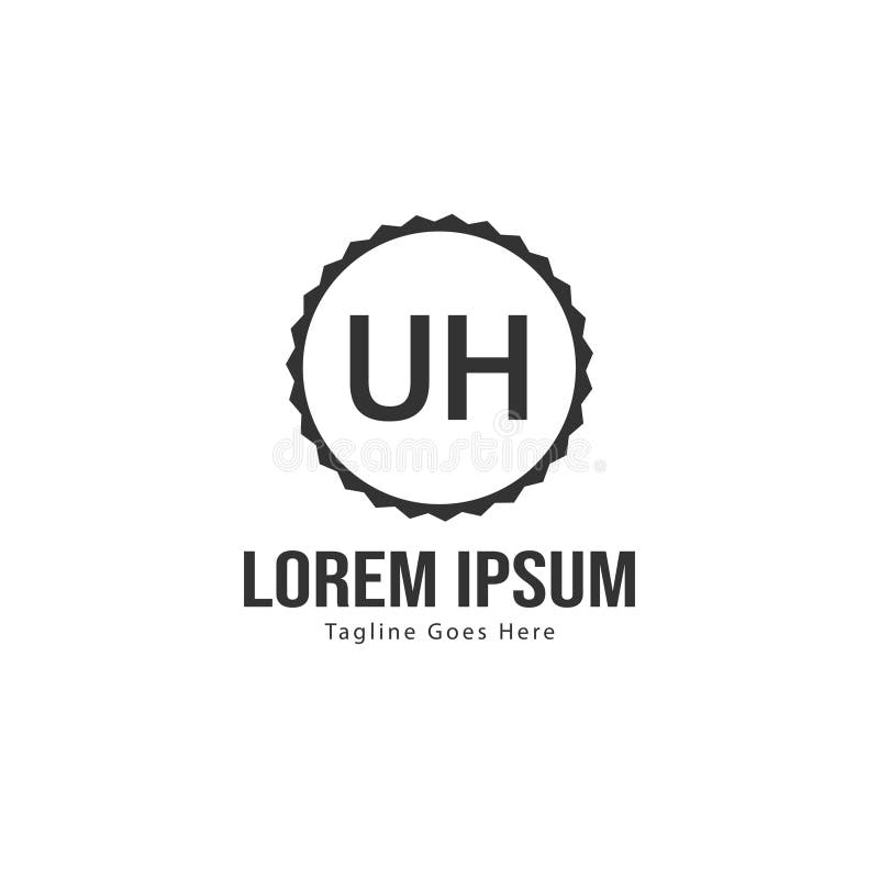 UH Letter Logo Design. Creative Modern UH Letters Icon Illustration ...
