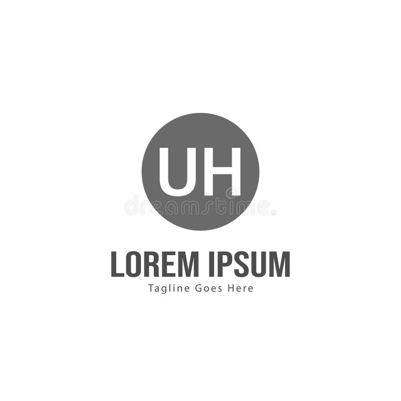 UH Letter Logo Design. Creative Modern UH Letters Icon Illustration ...