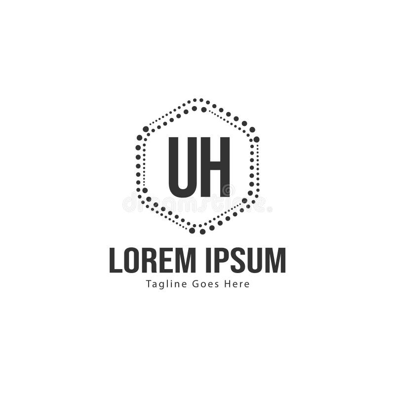 UH Letter Logo Design. Creative Modern UH Letters Icon Illustration ...