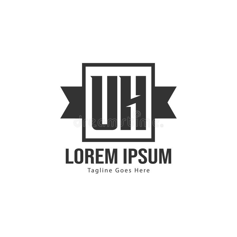 UH Letter Logo Design. Creative Modern UH Letters Icon Illustration ...