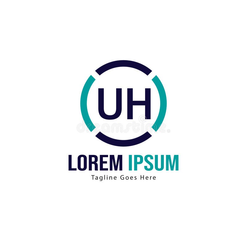 UH Letter Logo Design. Creative Modern UH Letters Icon Illustration ...