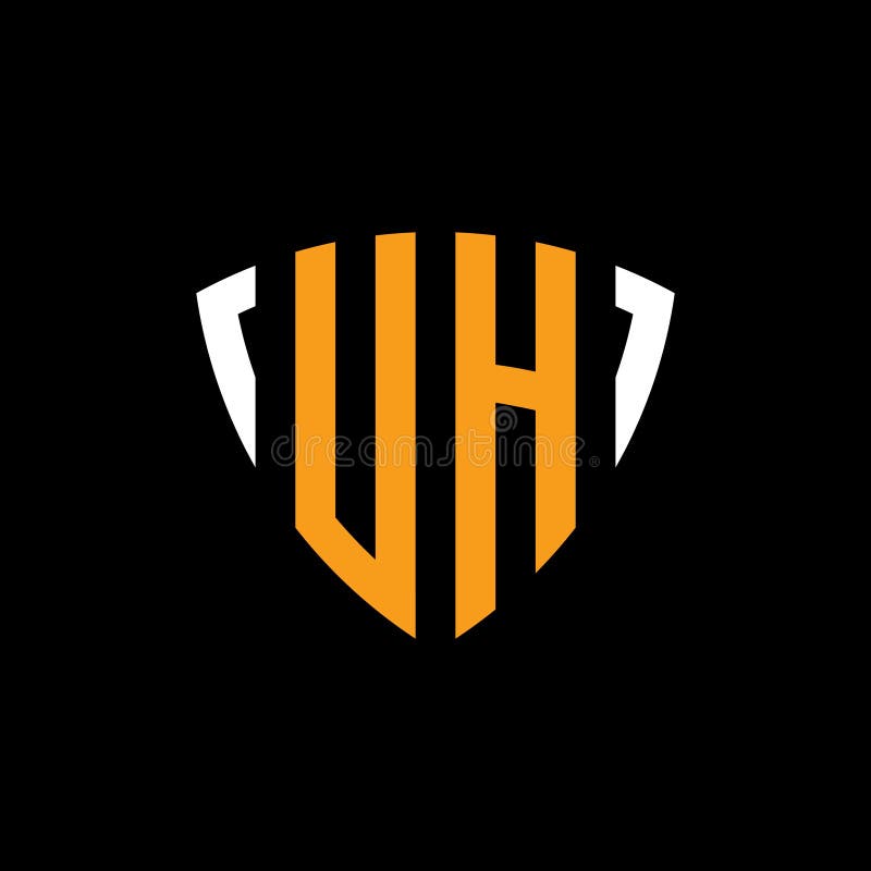 UH Logo Monogram Design Template Stock Vector - Illustration of icon ...