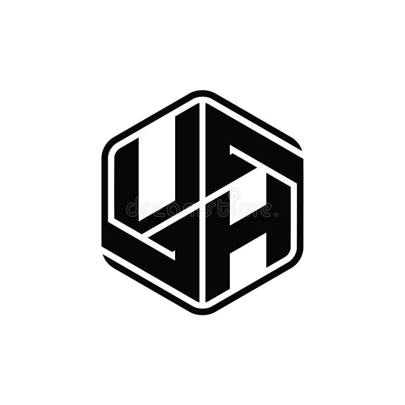 UH Logo Monogram Hexagon Shape with Ornament Abstract Isolated Outline ... UH Logo Monogram Hexagon Shape with Ornament Abstract Isolated Outline ...